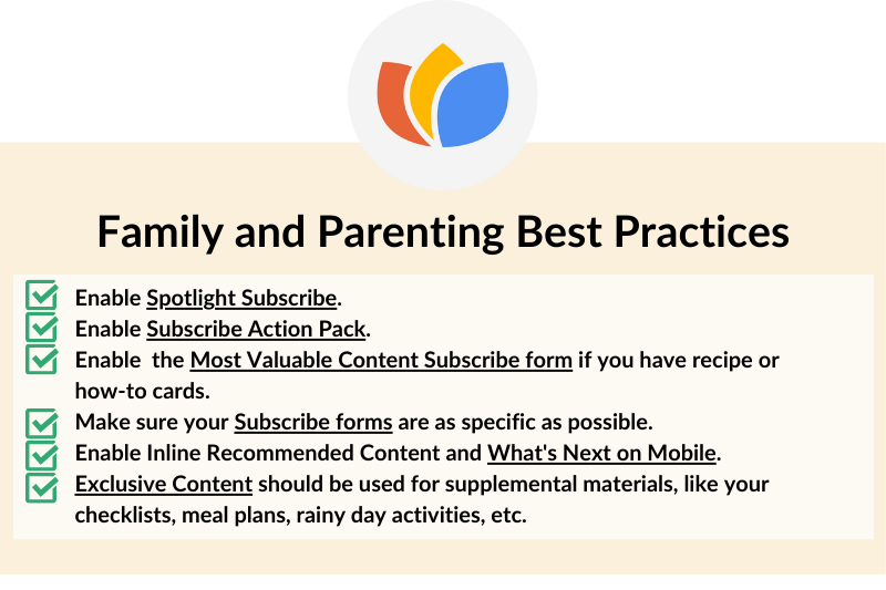 Best Practices for Family & Parenting sites – Grow