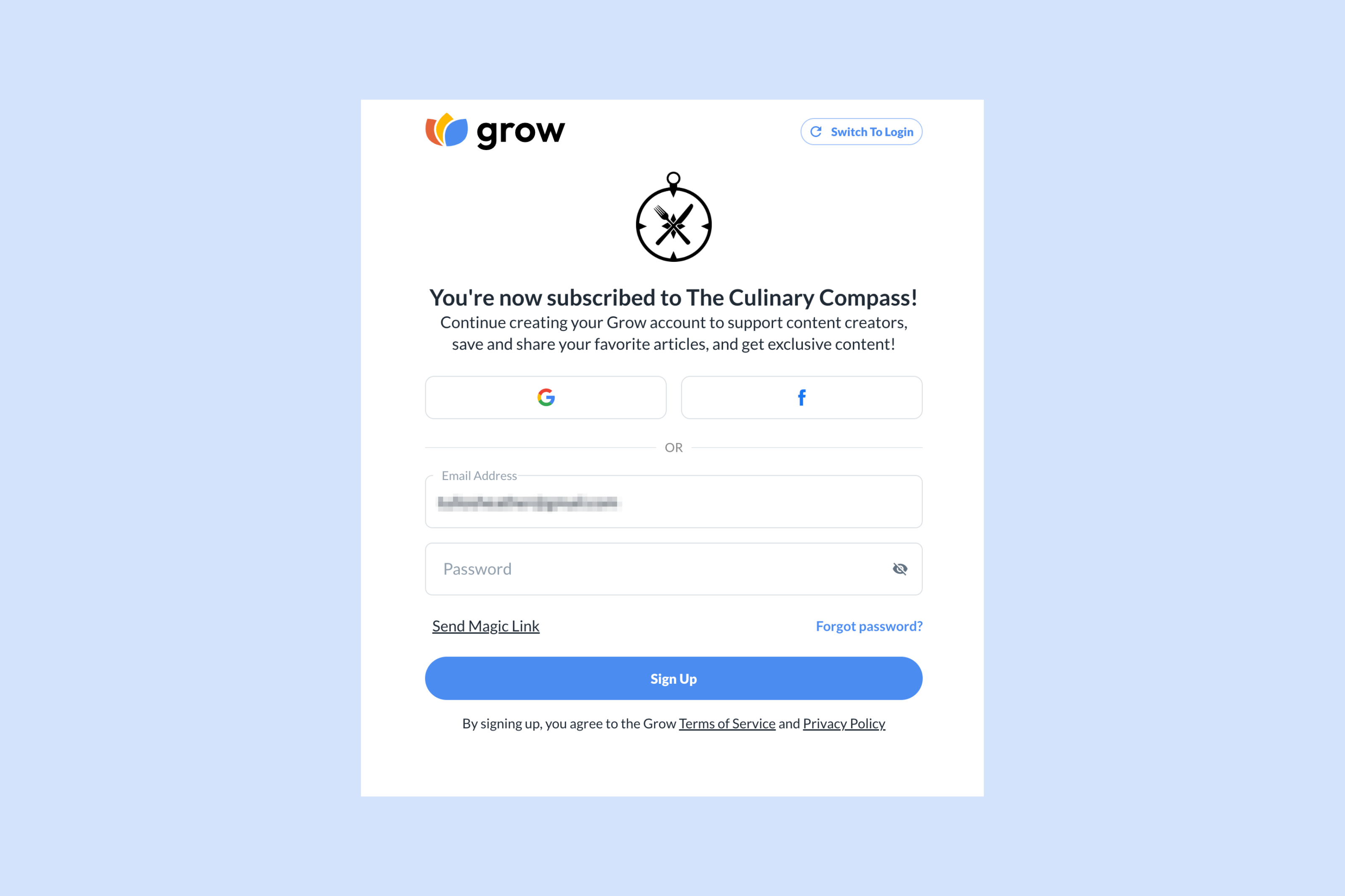(Google-Friendly!) Pop Up Subscribe – Grow