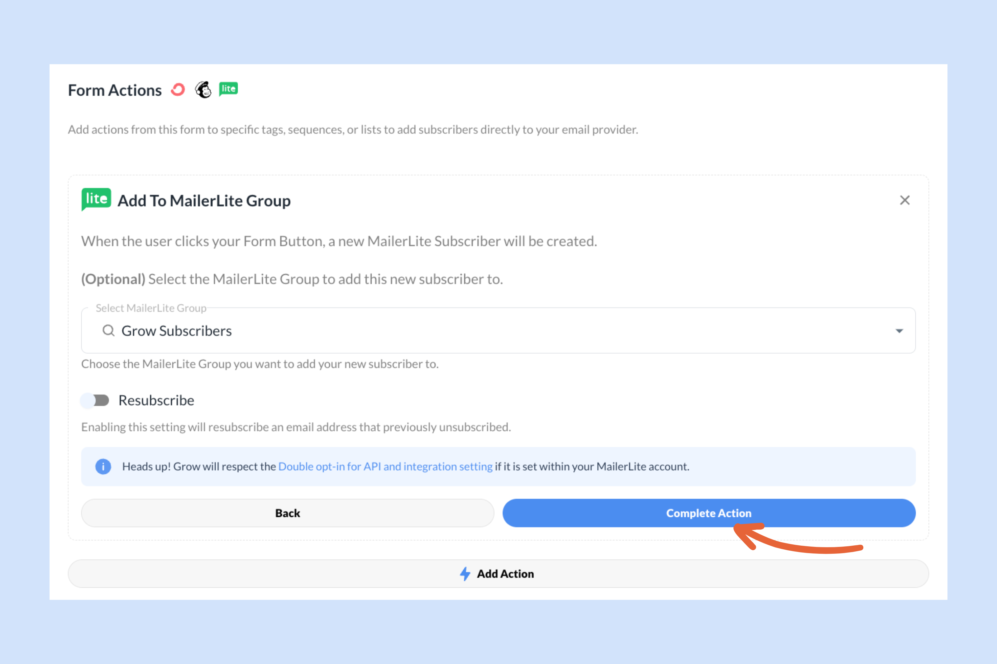 MailerLite Integration Basics – Grow