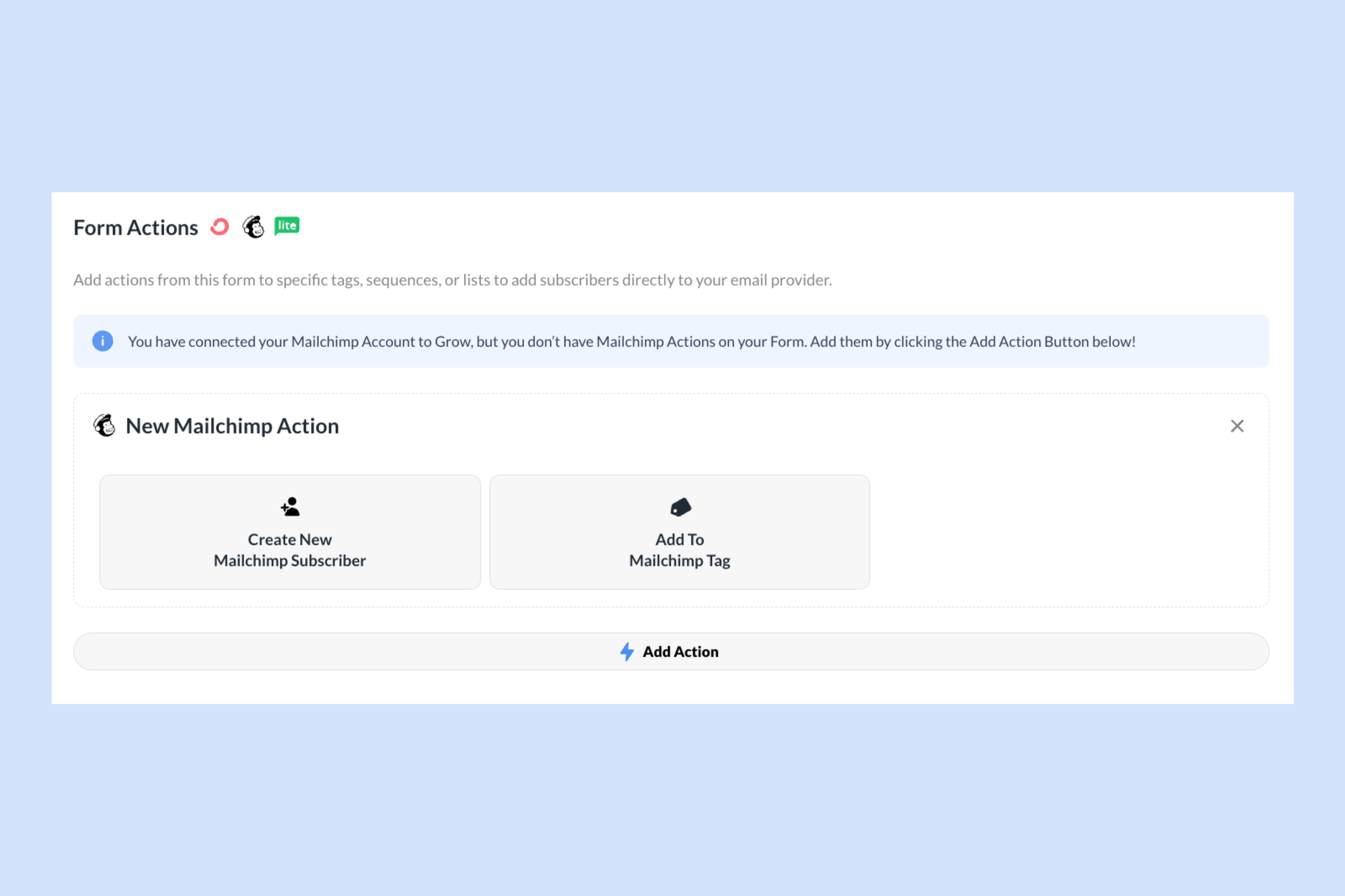 Mailchimp Integration Basics – Grow