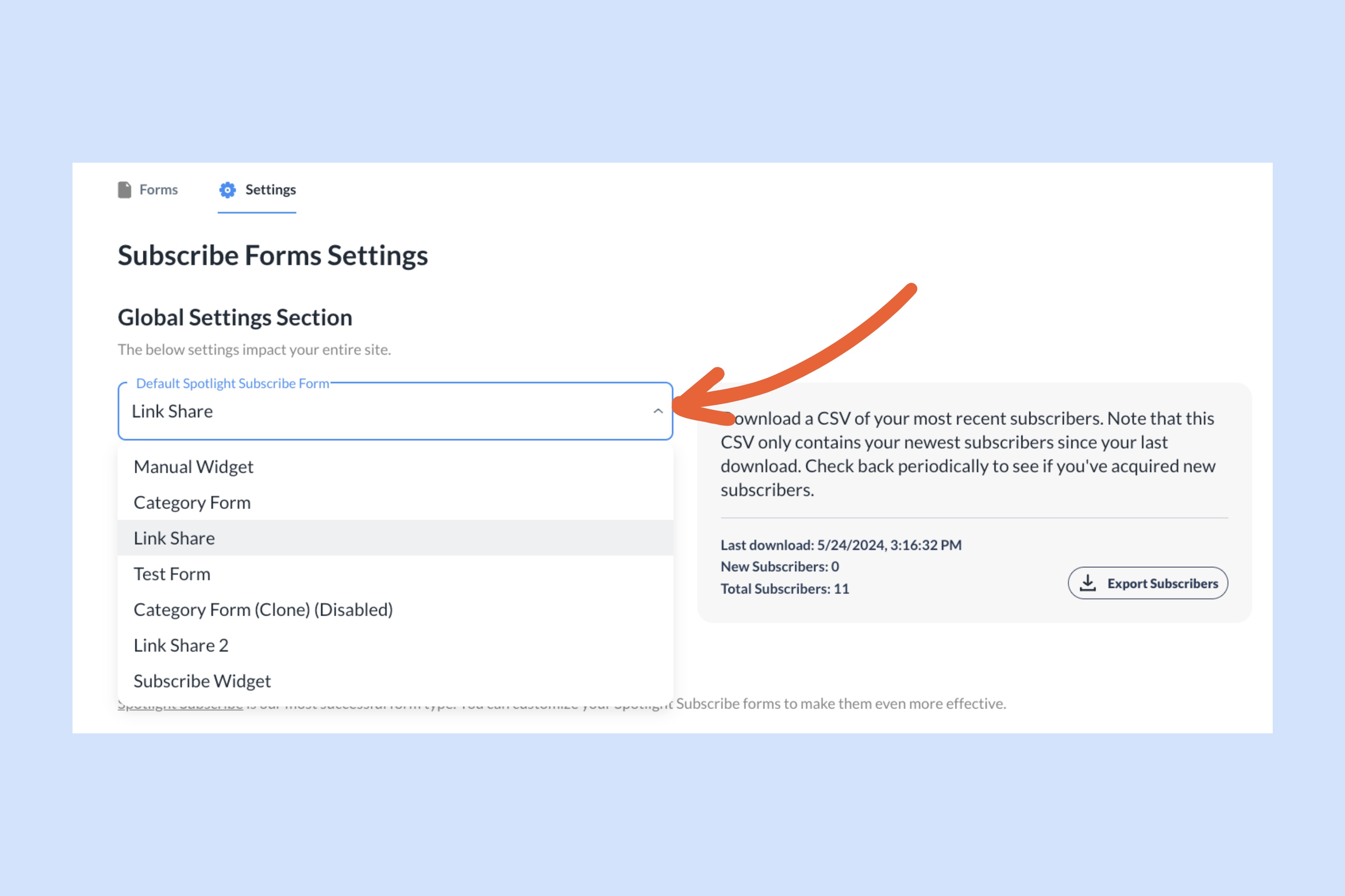 How to Change Your Default Subscribe Forms – Grow