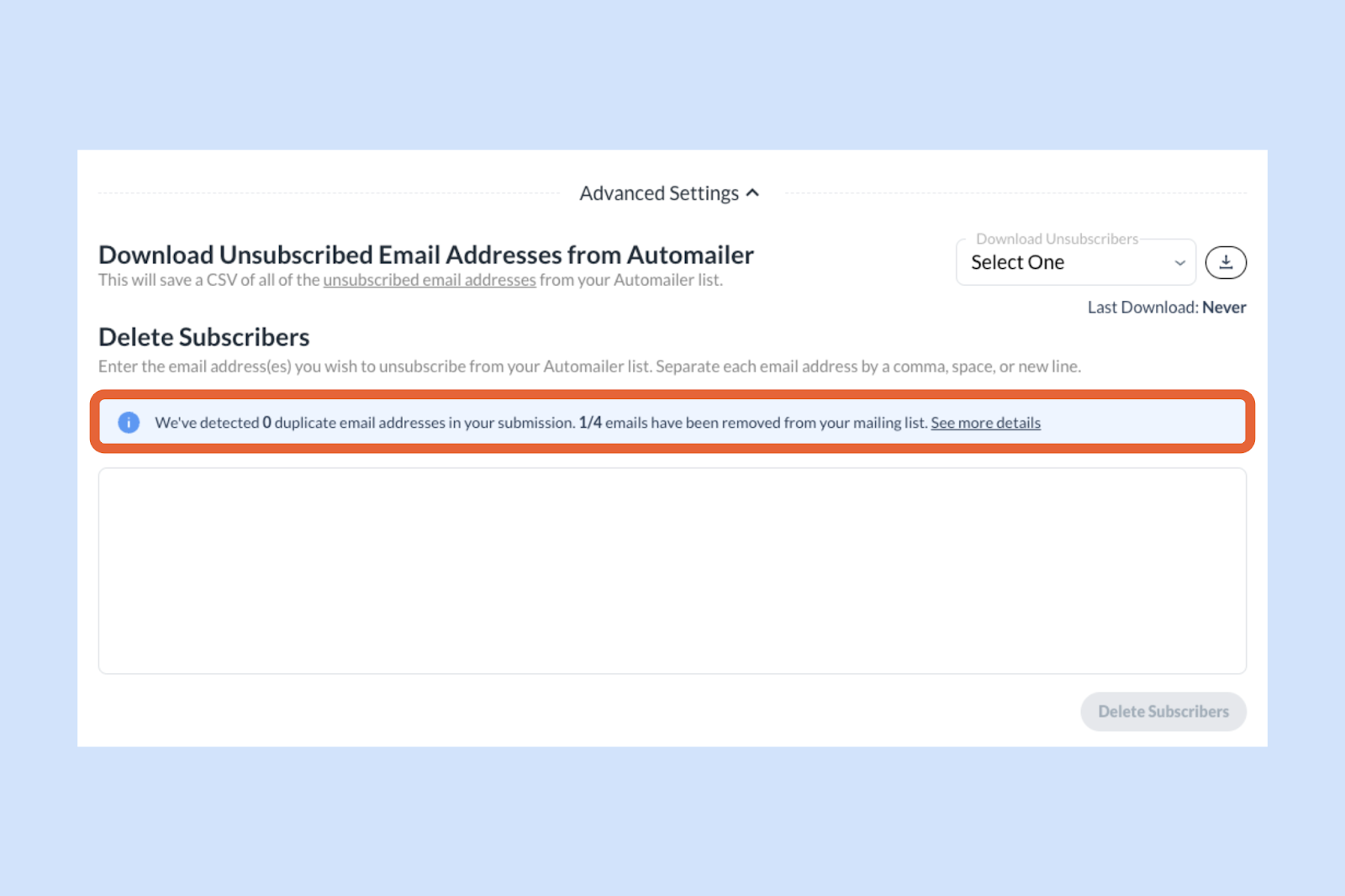 How to Remove Subscribers from Automailer – Grow