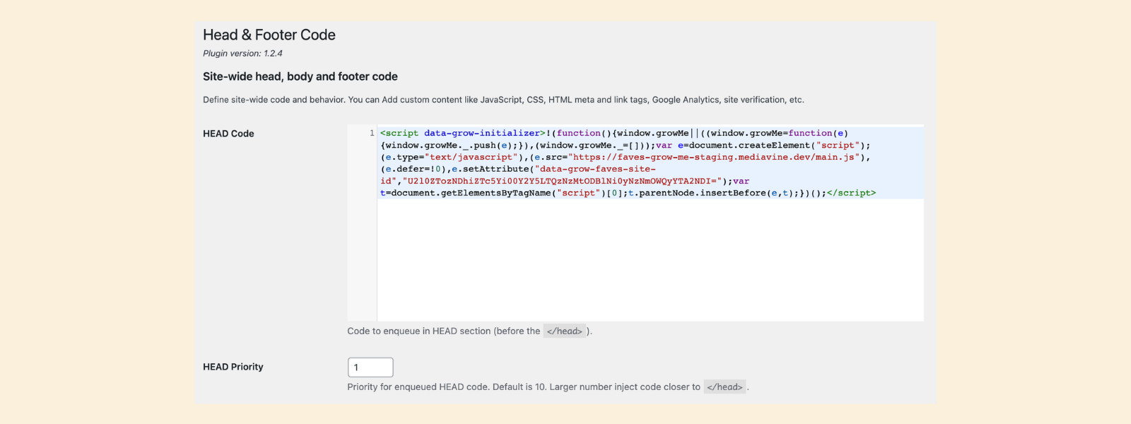 How to Add Your Script - WordPress – Grow